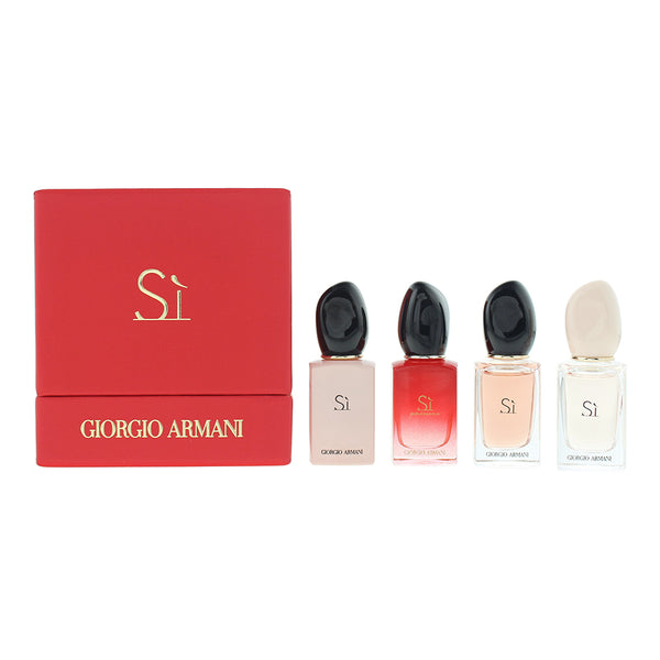 Giorgio Armani Si Miniatures 4 Piece Gift Set: Si Eau de Parfum 7ml